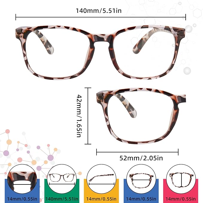 Blue Cut Computer Glasses for Eye Protection | Zero Power Anti Glare ...